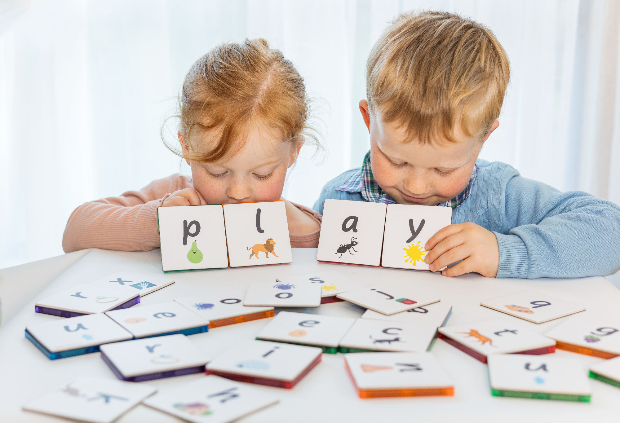 Learn & Grow Toys - Magnetic Tile Topper - Alphabet Lower Case Pack ...